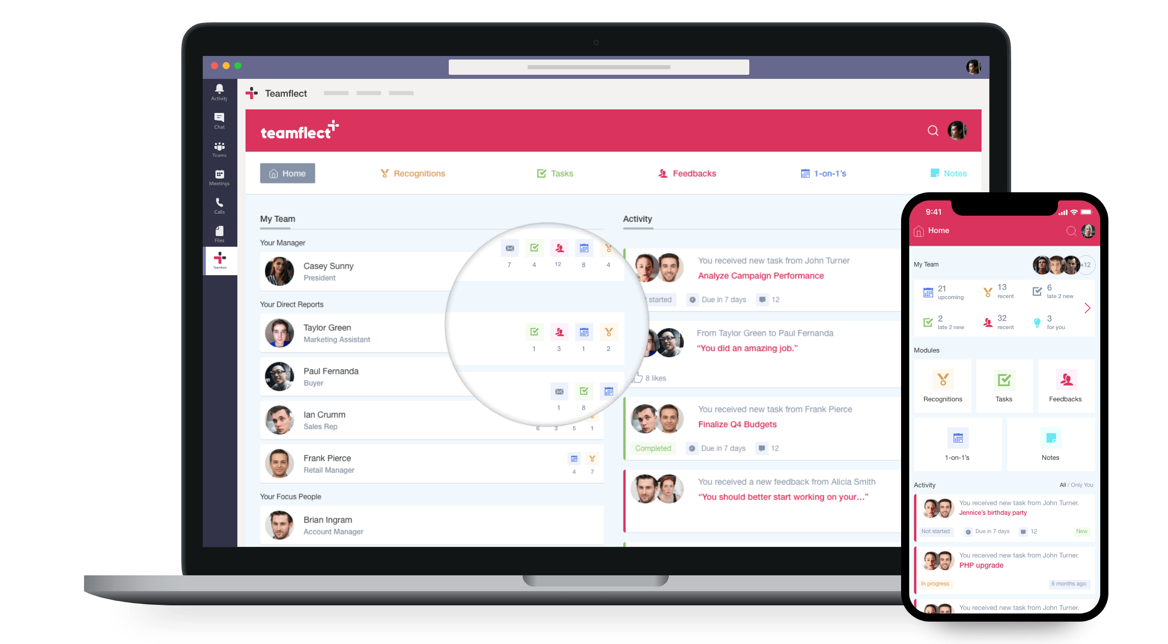 Increased employee engagement and better team management
